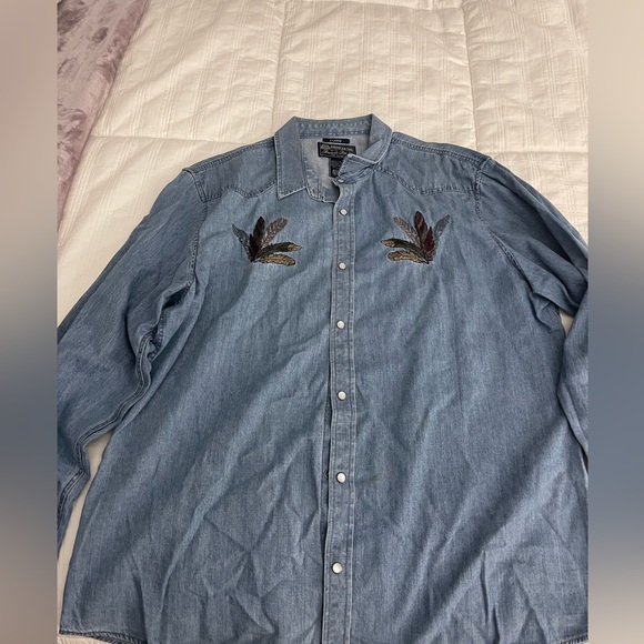 American Rag | Shirts | American Rag Denim Style Arrow Shirt | Poshmark